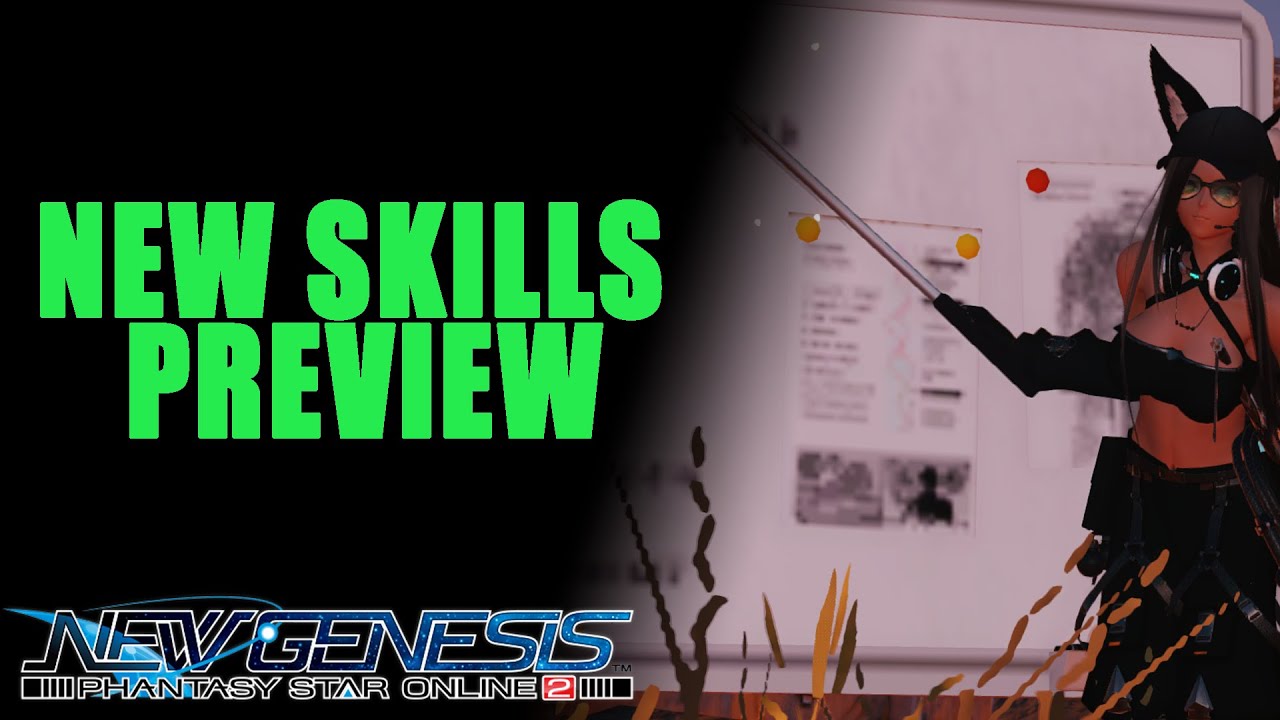 PSO2:NGS New Skill Previews from the Recent NGS Headline - YouTube
