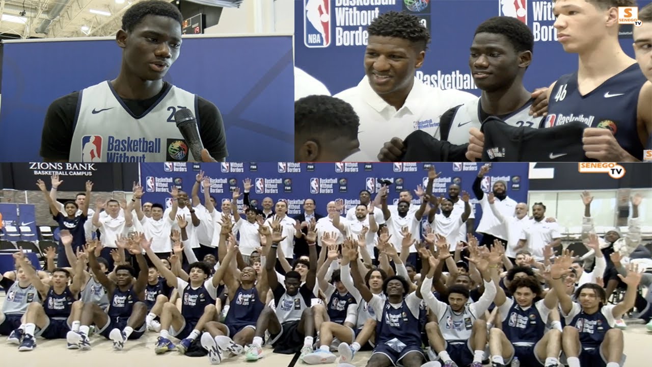 Basketball Without Borders: Modou Fall Thiam Boys All stars - YouTube