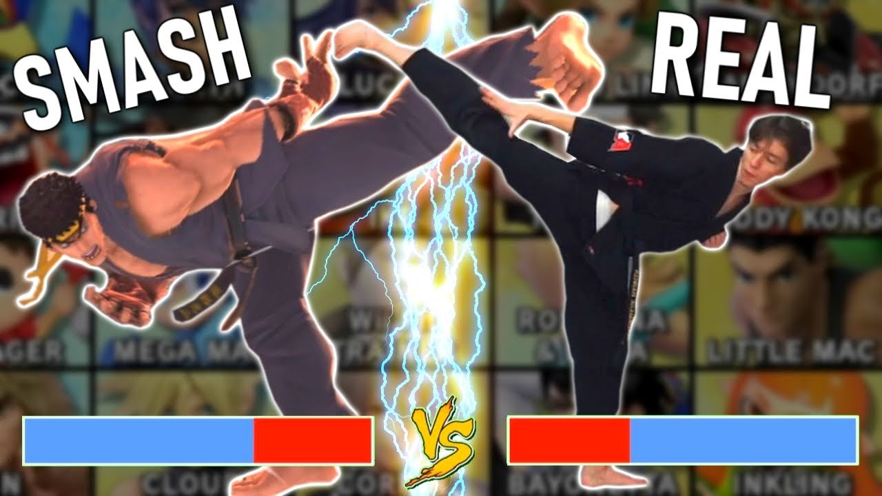 Smash Ultimate Ryu's Moveset in Real Life - YouTube