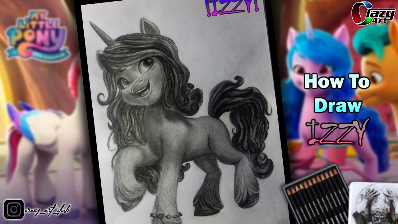 How to Draw Izzy Moonbow My Little Pony G5 | A New Generation | Step by ...