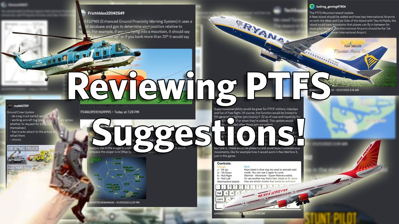 Reviewing PTFS Suggestions! - YouTube