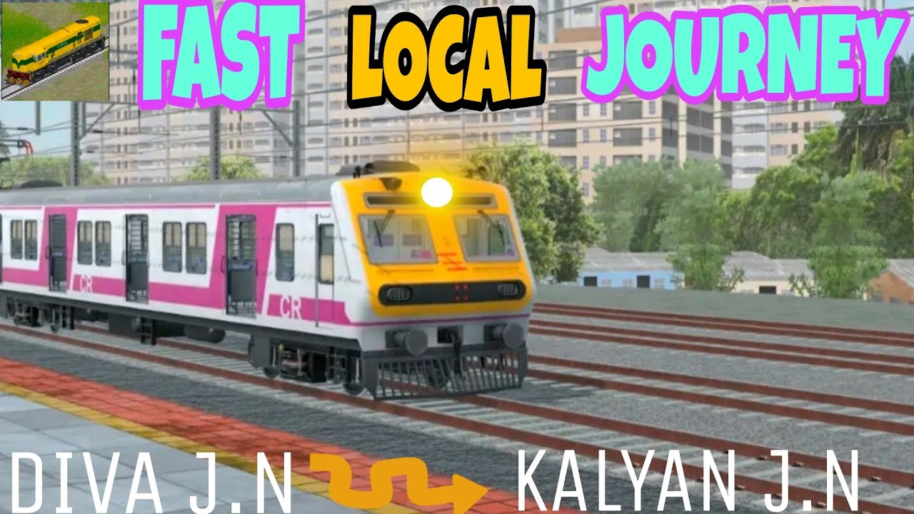 DIVA JUNCTION TO KALYAN JUNCTION LOCAL TRAIN JOURNEY | RG Train Tech Demo Game - YouTube