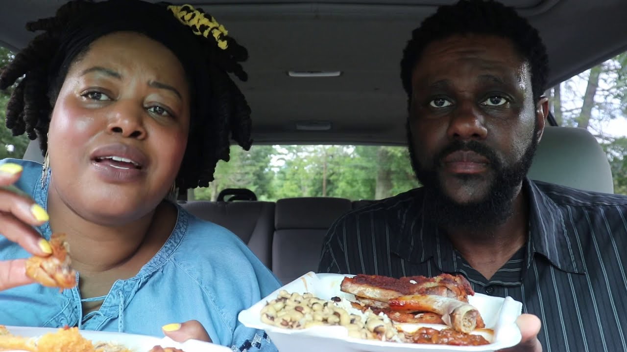 Southern Food Review and Eating Show-BBQ Ribs| Fried Fish| Baked Beans ...