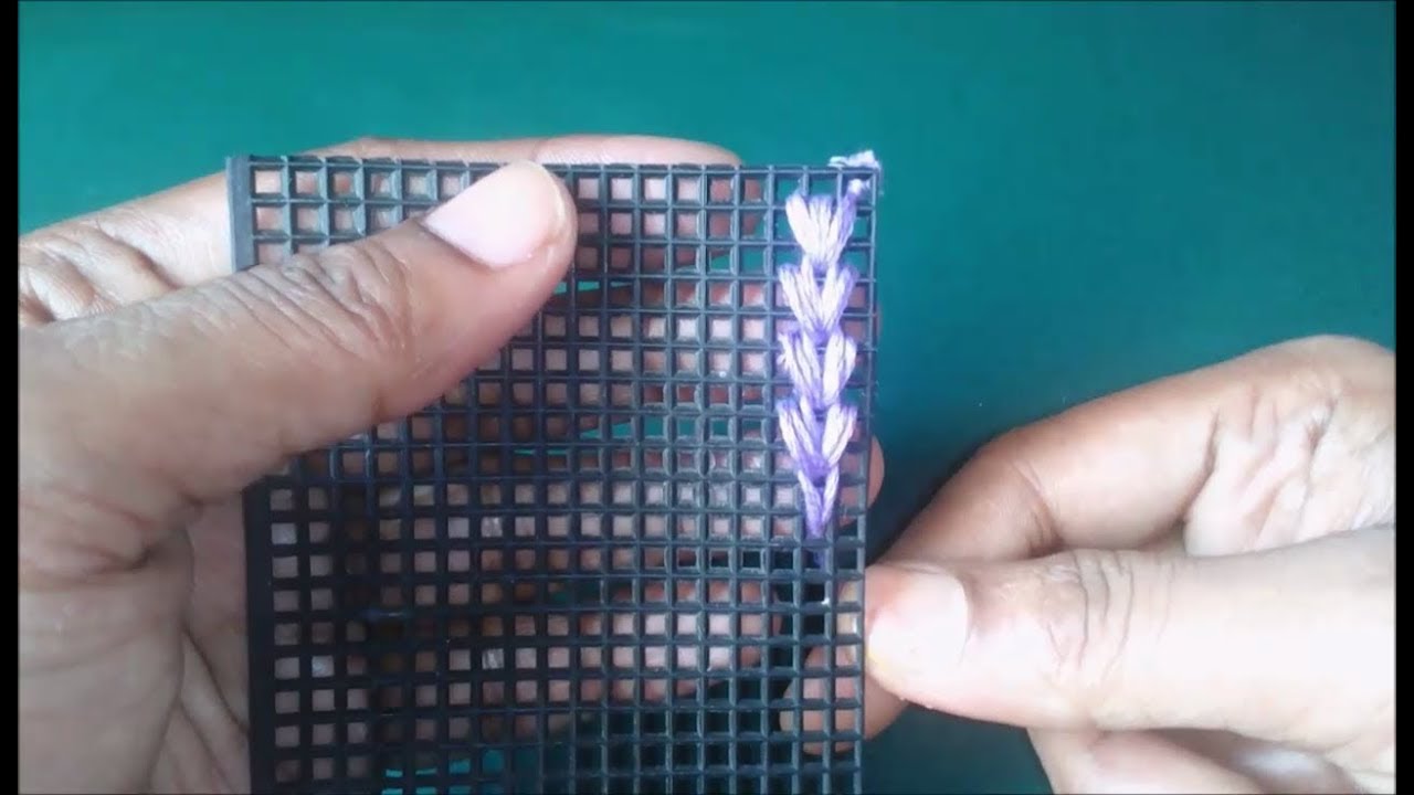 plastic canvas stitch design 28 - YouTube