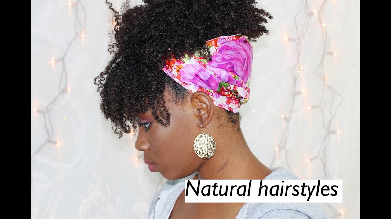 5 Minute Hairstyles for Natural Hair | Gina Marie - YouTube