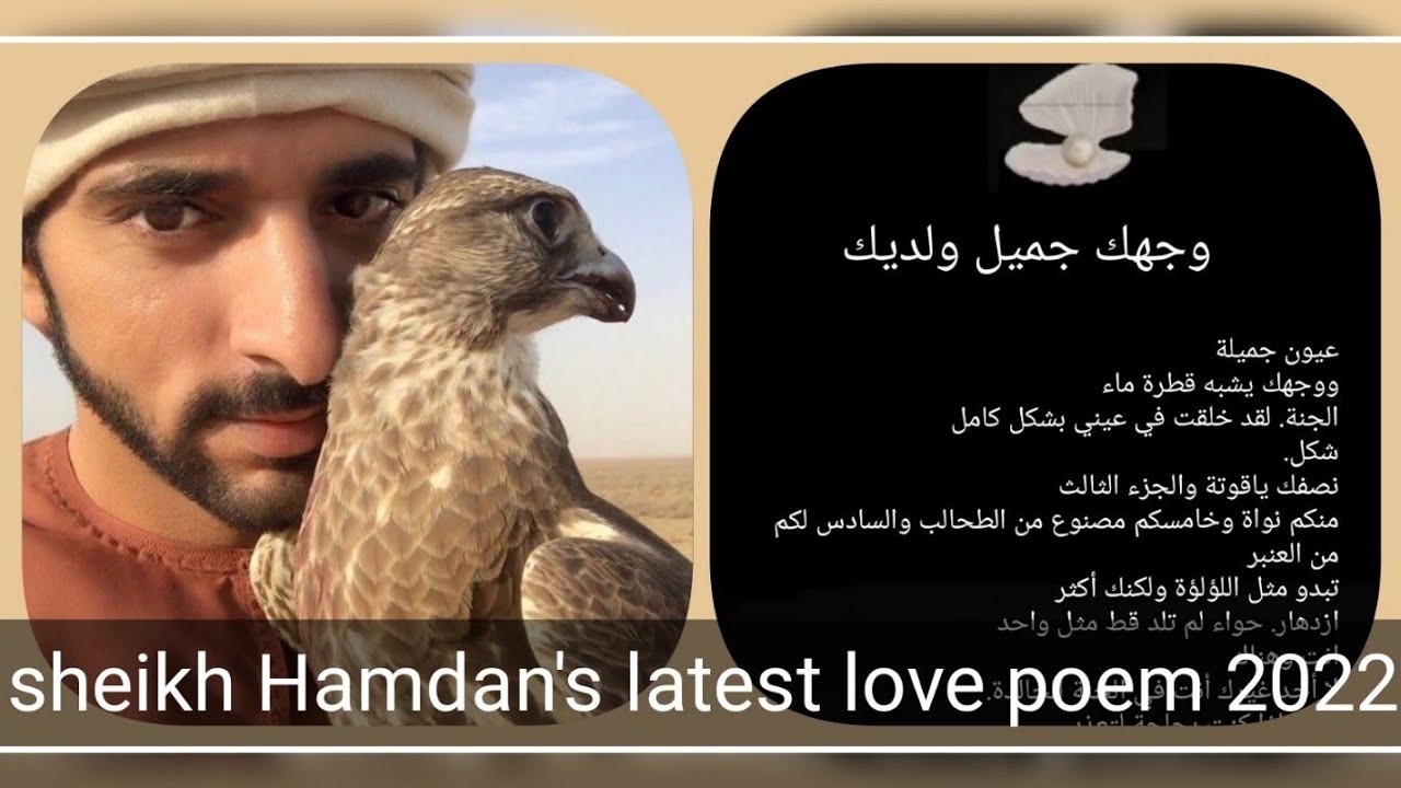 Sheikh Hamdan's latest love poem 2022| fazza poem 2022 | (فزاع sheikh ...