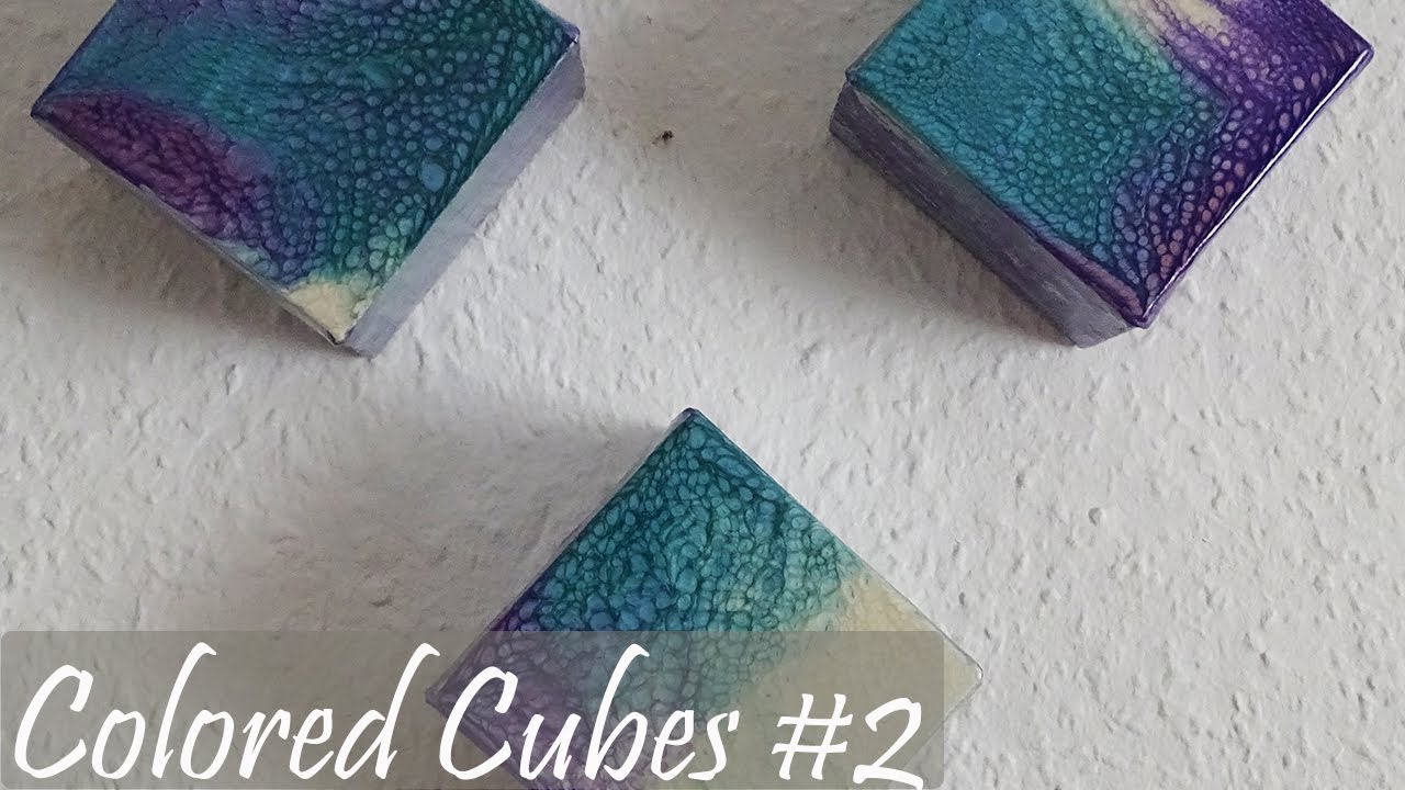 Colored Cubes 2 / Pouring Painting - YouTube