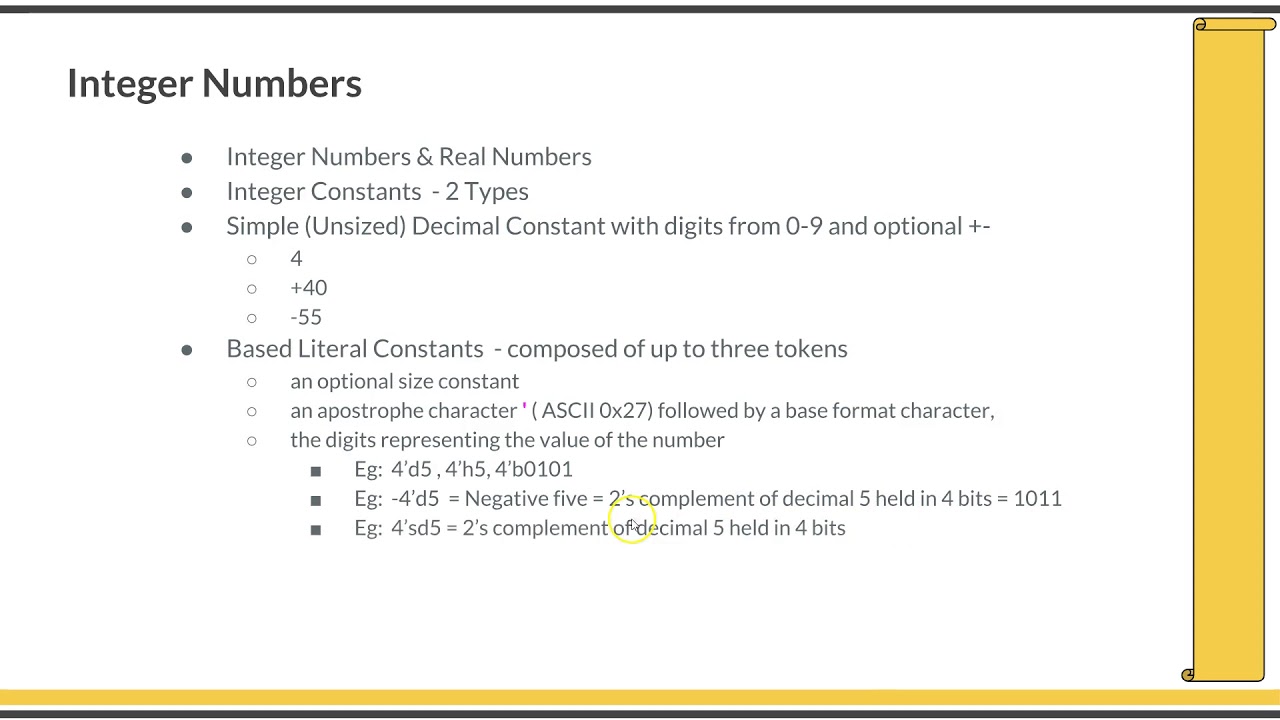 Course Systemverilog Verification 1 L32 Numbers In Systemverilog 6546