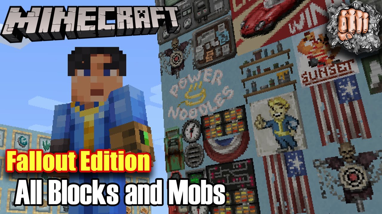 Minecraft Fallout Edition - All Blocks and Mobs (Almost) - YouTube