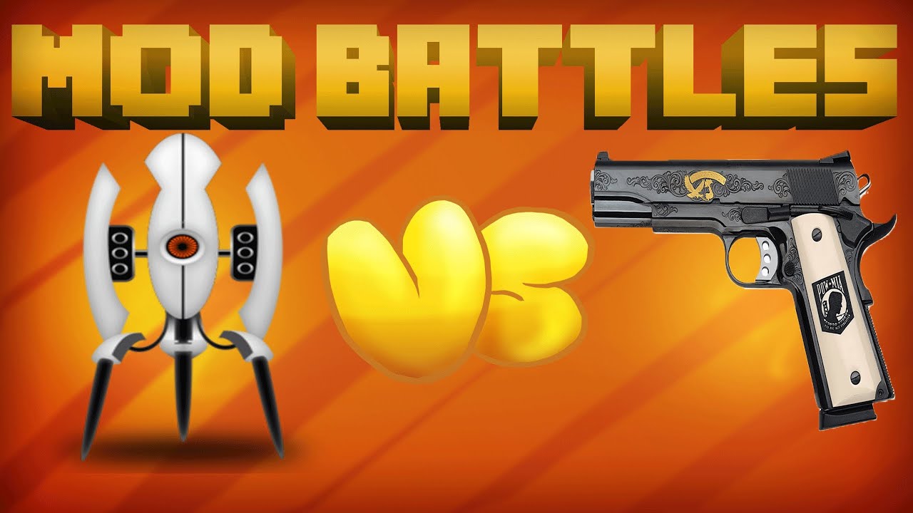 PORTAL MOD vs GUN MOD - MOD vs MOD - MINECRAFT MOD BATTLES (Ep. 2 ...