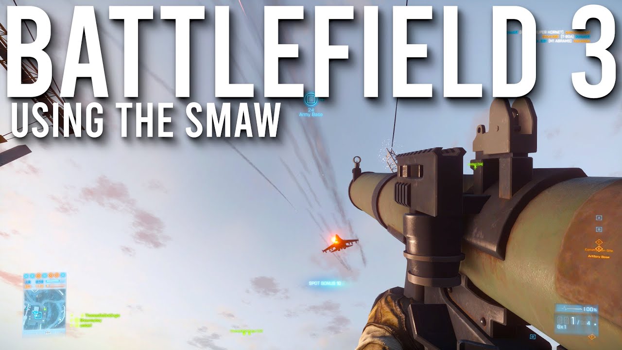 Using The SMAW Against Enemy Aircraft In BF3 - YouTube