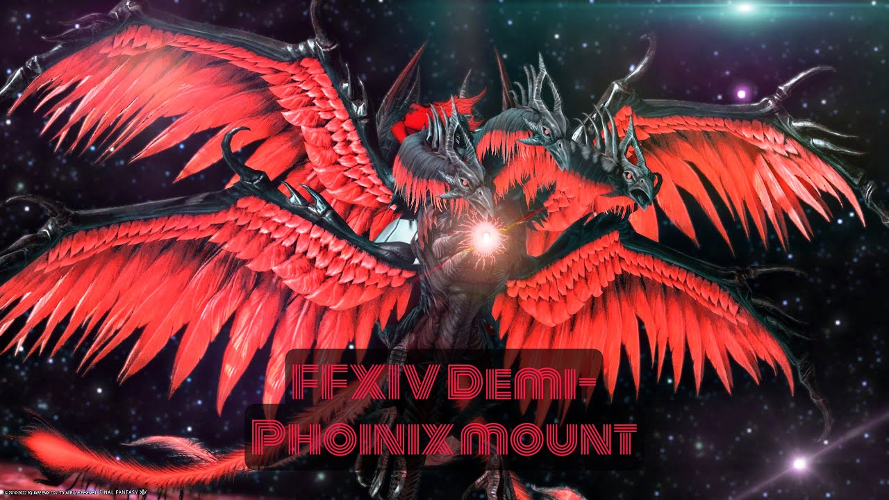 FFXIV - Pandaemonium 4 savage mount Demi-Phoinix - YouTube