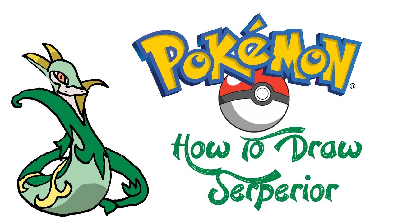 How To Draw Serperior (POKEMON) - YouTube