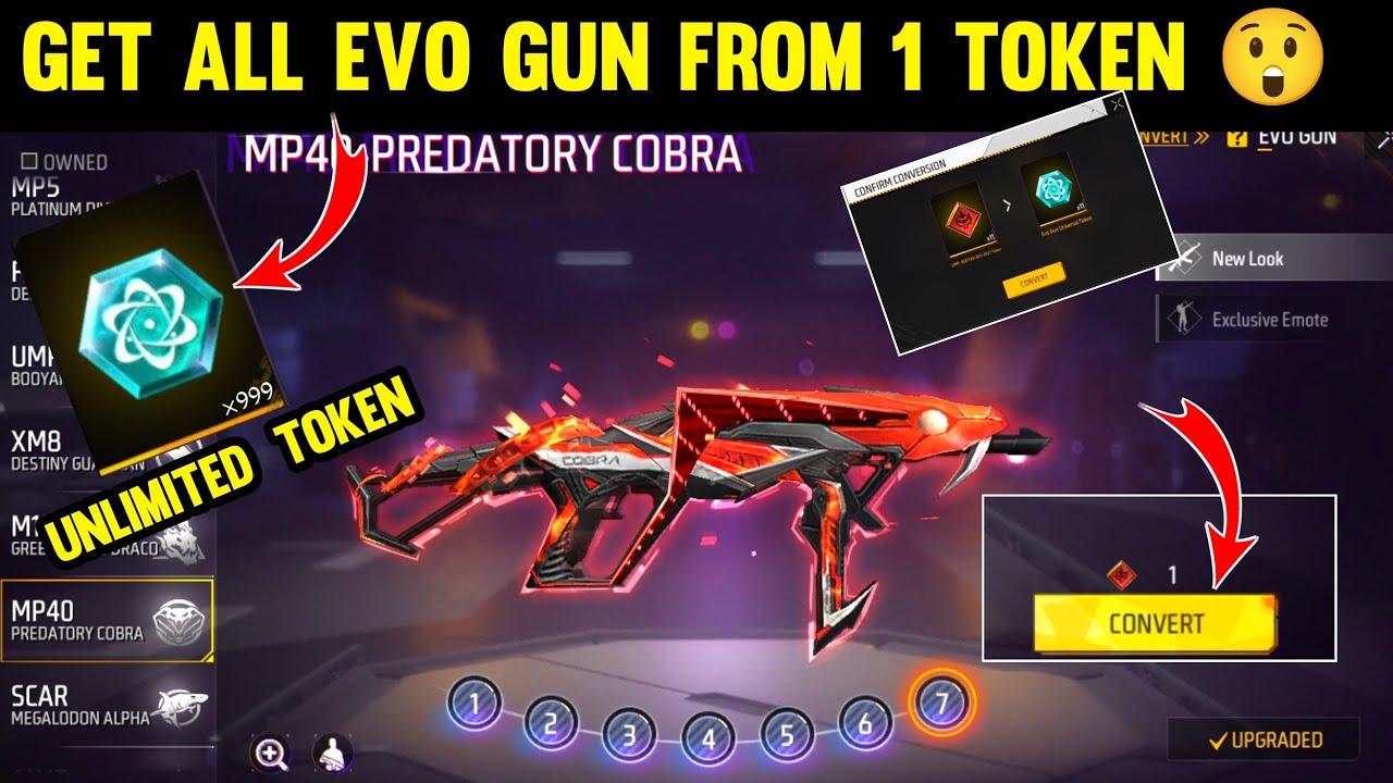 CLAIM ALL EVO GUNS UPGRADE IN ONE TOKEN | HOW TO GET UNLIMITED EVO ...