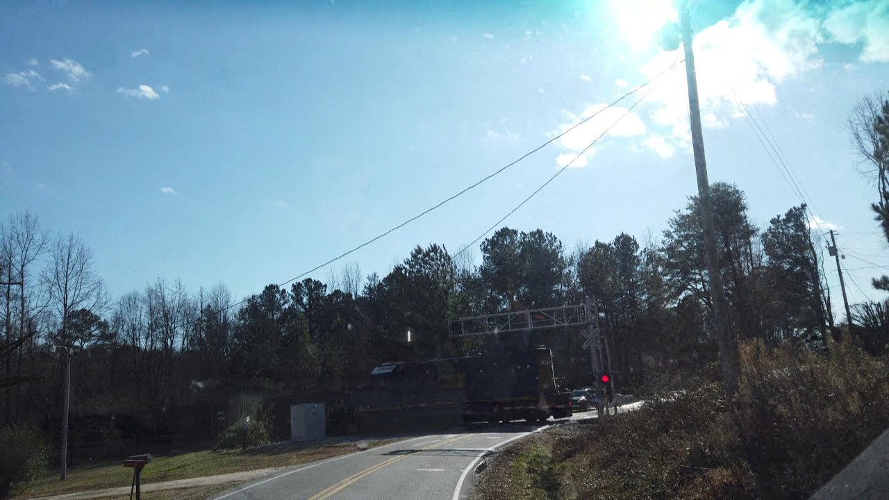 Barely Catching The Local CSX Train No.6419 Long Hood Forward At Hill ...
