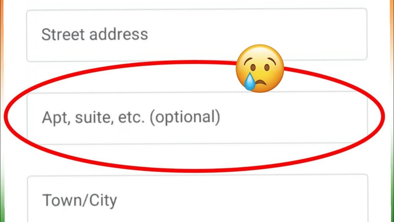 What is Apt, suite, etc. In Play Store | Apt, suite, etc. (optional ...