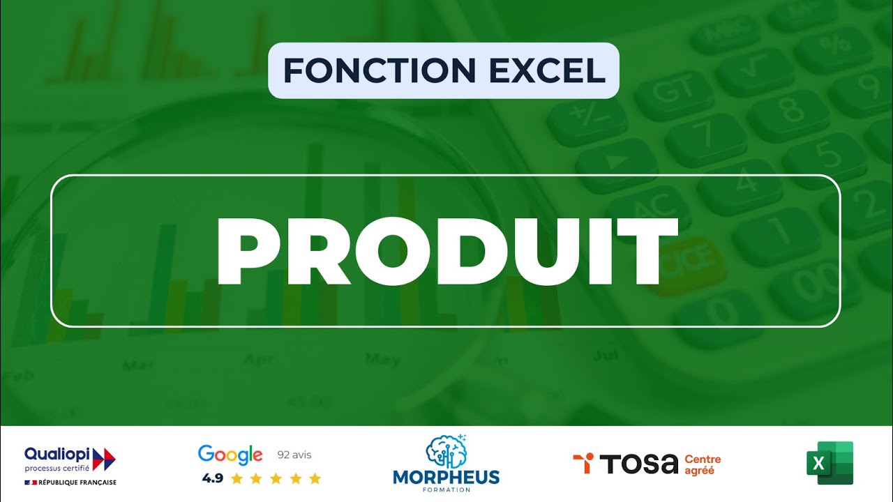 Comment utiliser la fonction PRODUIT sur Excel ? - YouTube