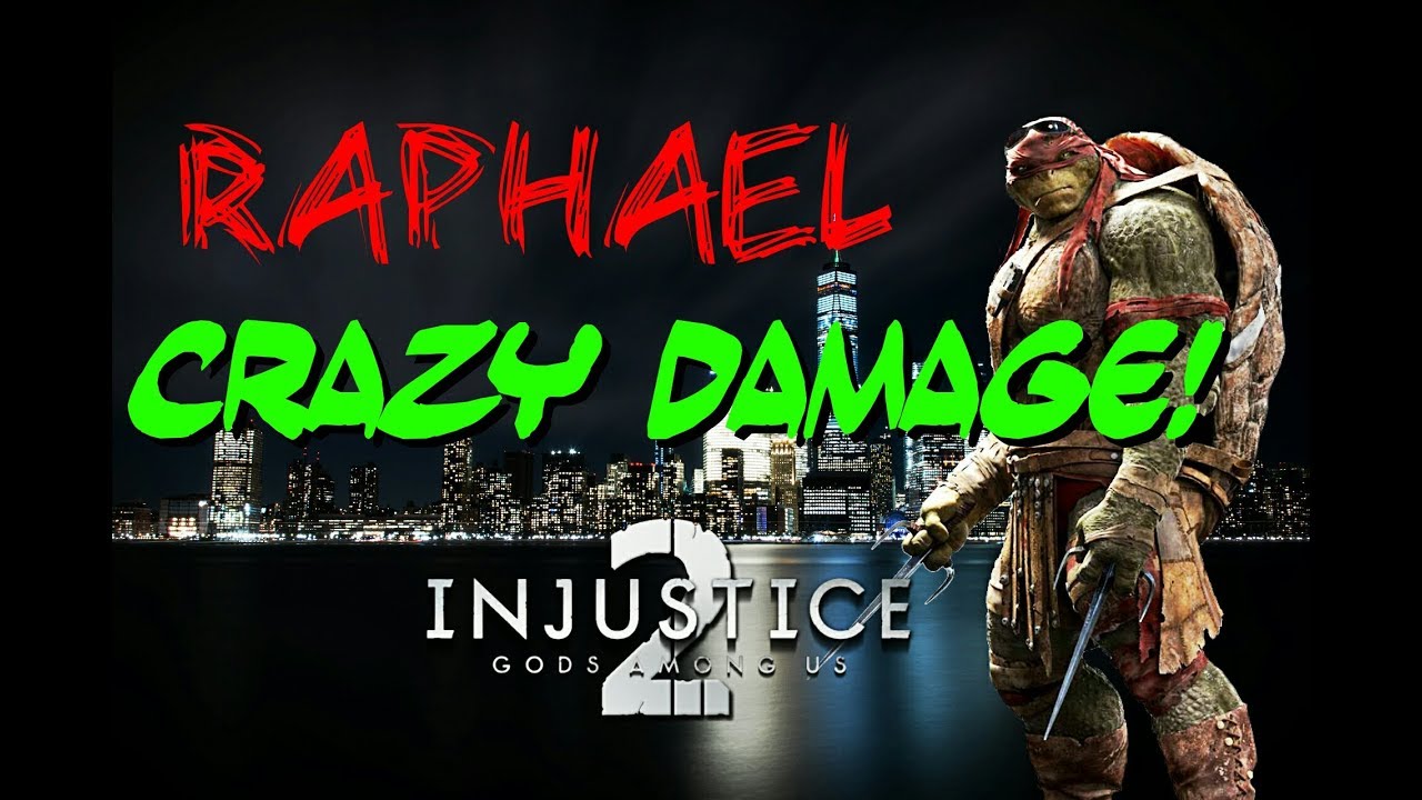 Injustice 2: Raphael Online Matches | TMNT Raphael Crazy Damage! - YouTube