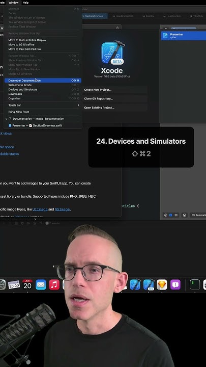 Show Devices And Simulators Window Iosdevelopment Coding Xcode Youtube