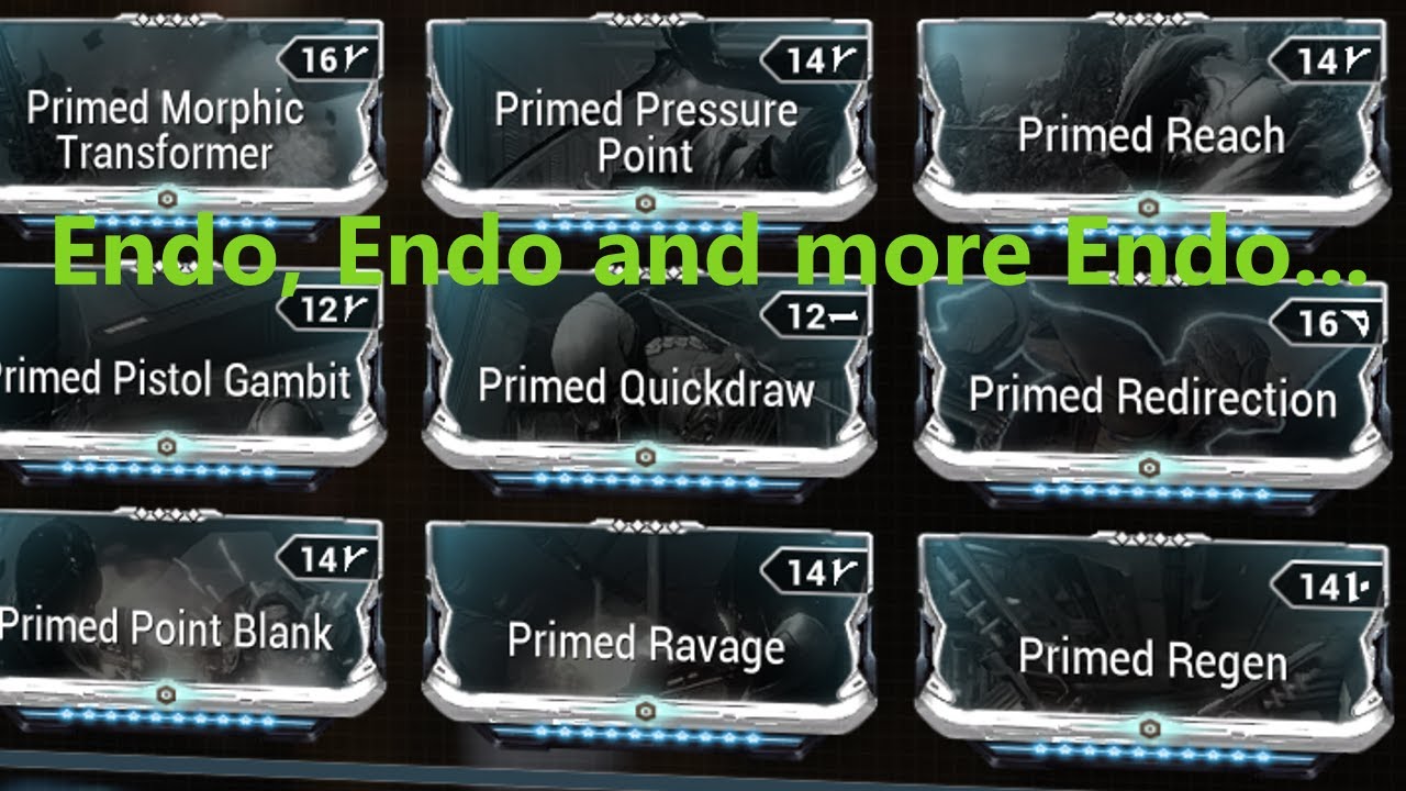Warframe: The Horrendous Endo Pit of Primed Mods - YouTube