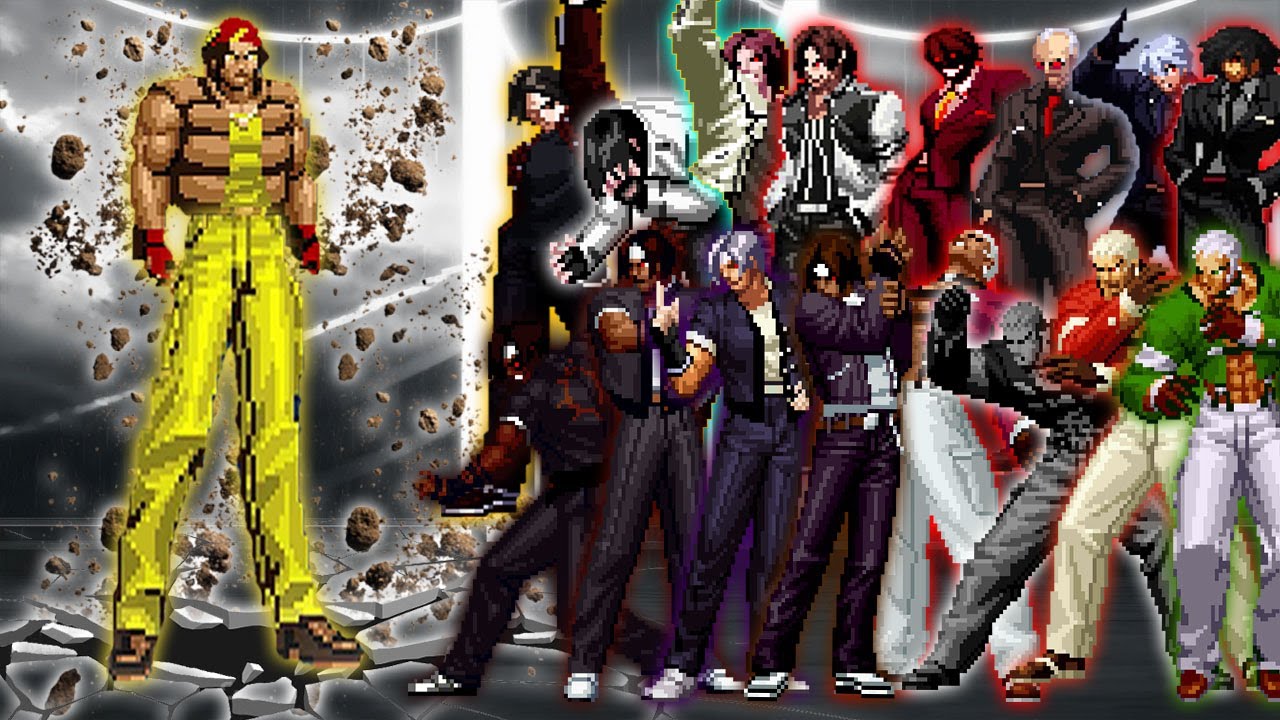 [KOF Mugen] Ralf 15 Vs 4 Ultimate Randoms Team - YouTube