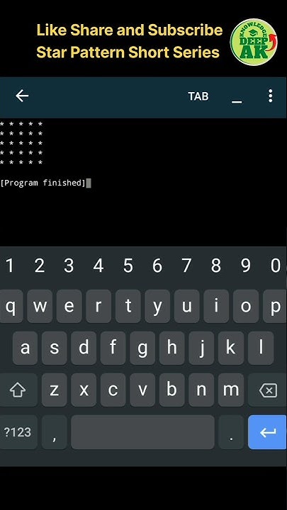 Star Patterns In Square Shaped Starpattern Python Code Programing Technology Shorts