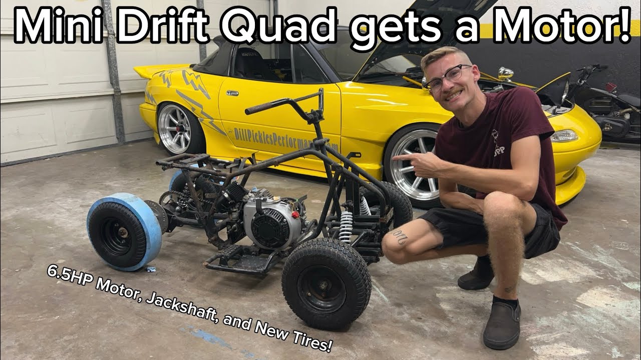Installing a Engine on the Mini Drift Quad! Its so close to the First ...