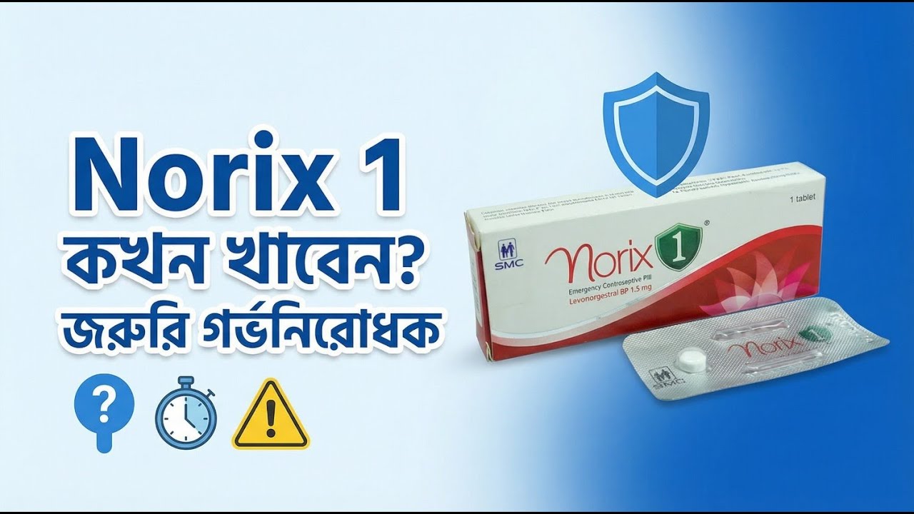 অরক্ষিত যৌনমিলনের পর গর্ভধারণ প্রতিরোধের নিরাপদ উপায় | Norix 1 Use ...