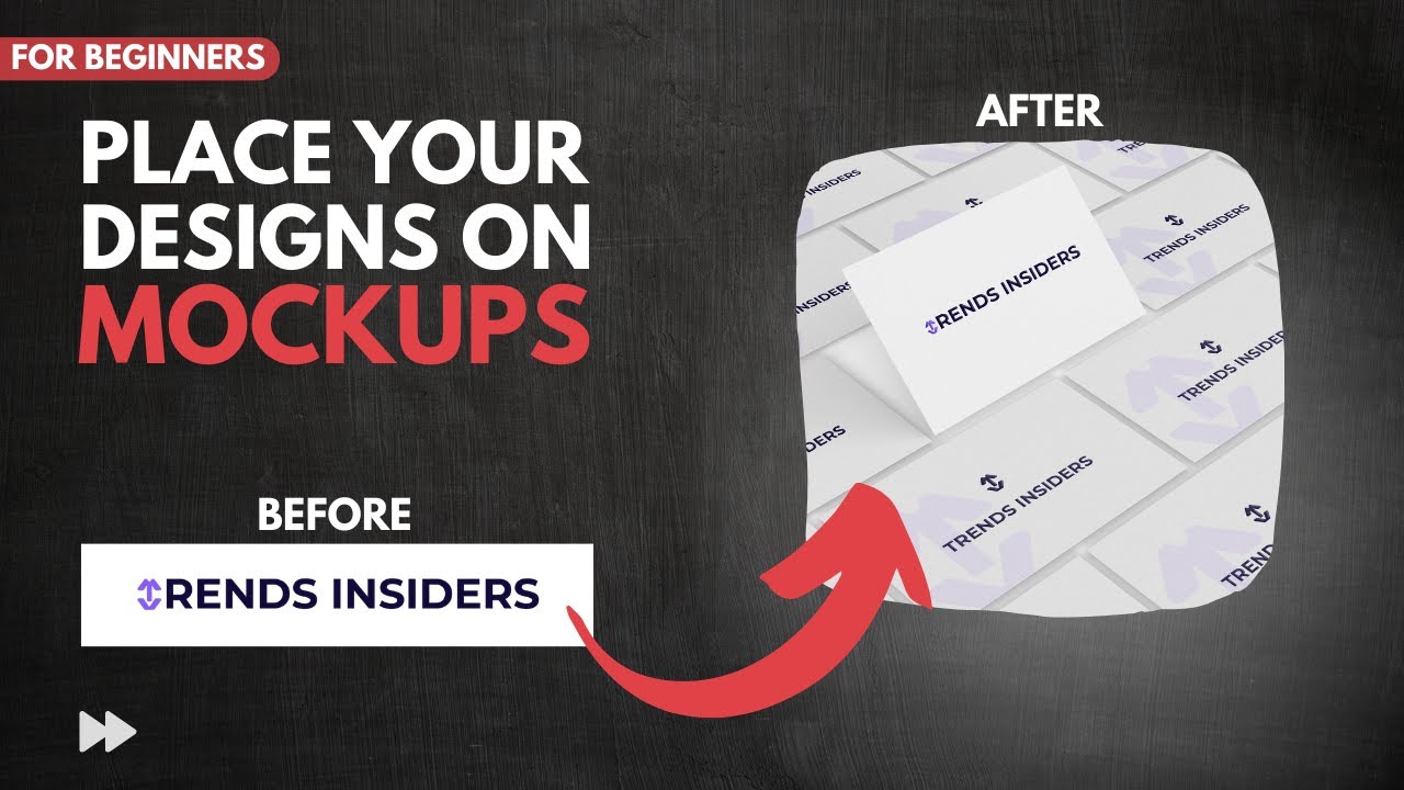 HOW TO PLACE YOUR DESIGN ON MOCKUPS? | BEGINNER TUTORIAL | - YouTube