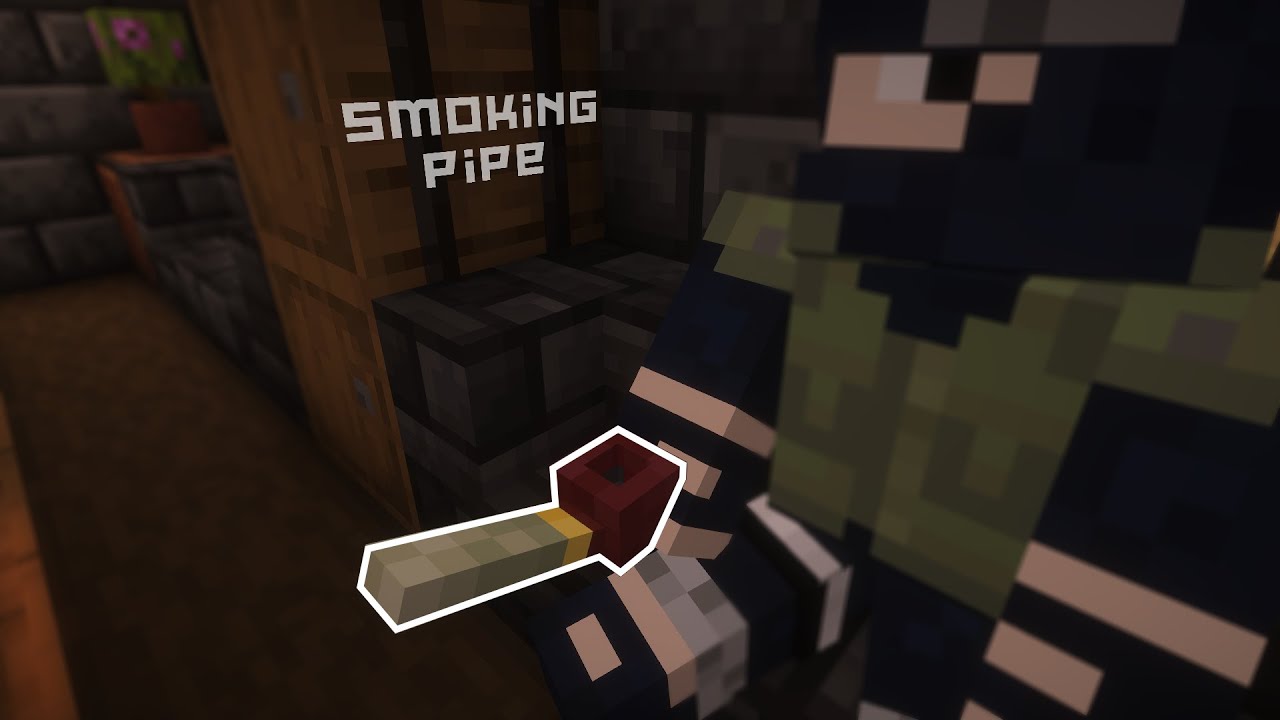 Работающая курительная трубка в Minecraft Плагин! Working smoking pipe ...