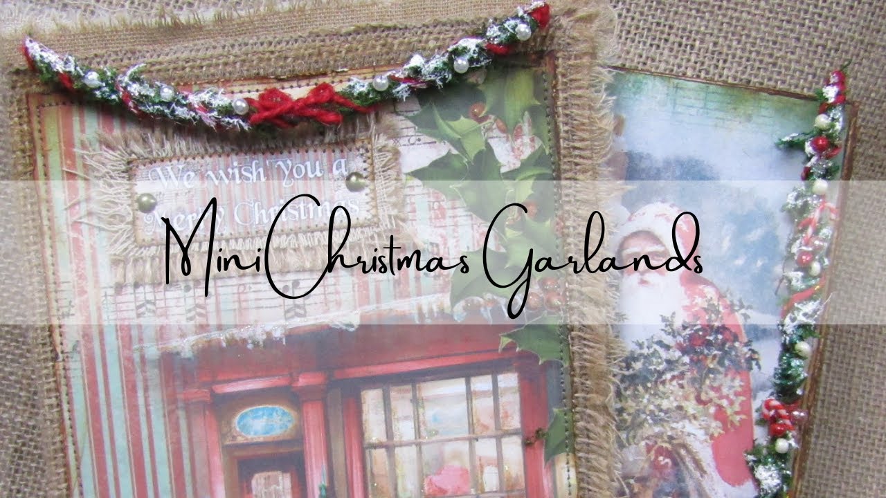 Mini Christmas Garlands - YouTube