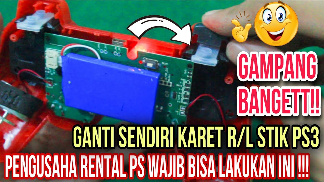 Cara Ganti Karet R/L Stik PS3 - YouTube