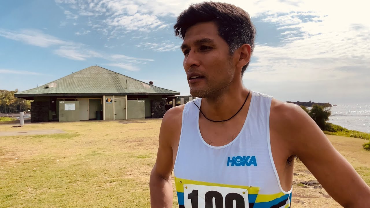 Fernando Cabada after running a 50K in 2:50 - YouTube