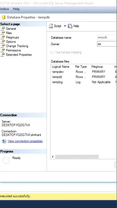 tempdb #sql adding foles - YouTube