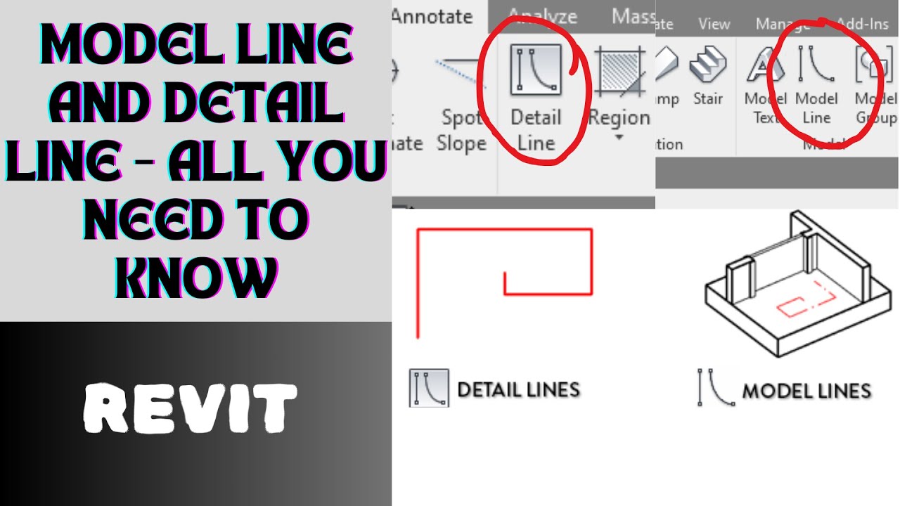 Detail line & Model line - Everything you should know in REVIT - YouTube