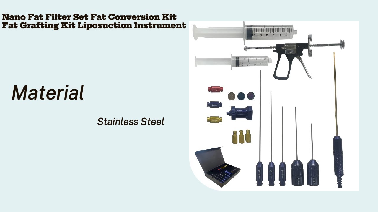 Premium Nano Fat Filter Set – Fat Conversion & Grafting Kit for ...