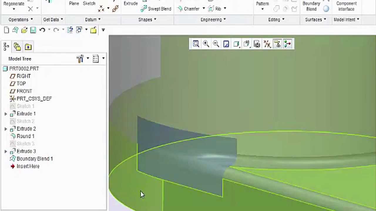 Forcing Rounds in Creo Training 2.0 Tutorial - Part 1 - YouTube