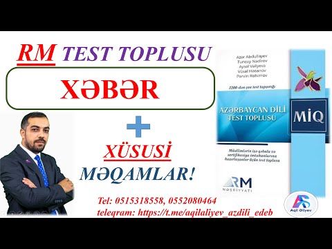 RM TEST BANK. XƏBƏR. #miq #sertifikasiya #abituriyent #lesson #education #motivation
