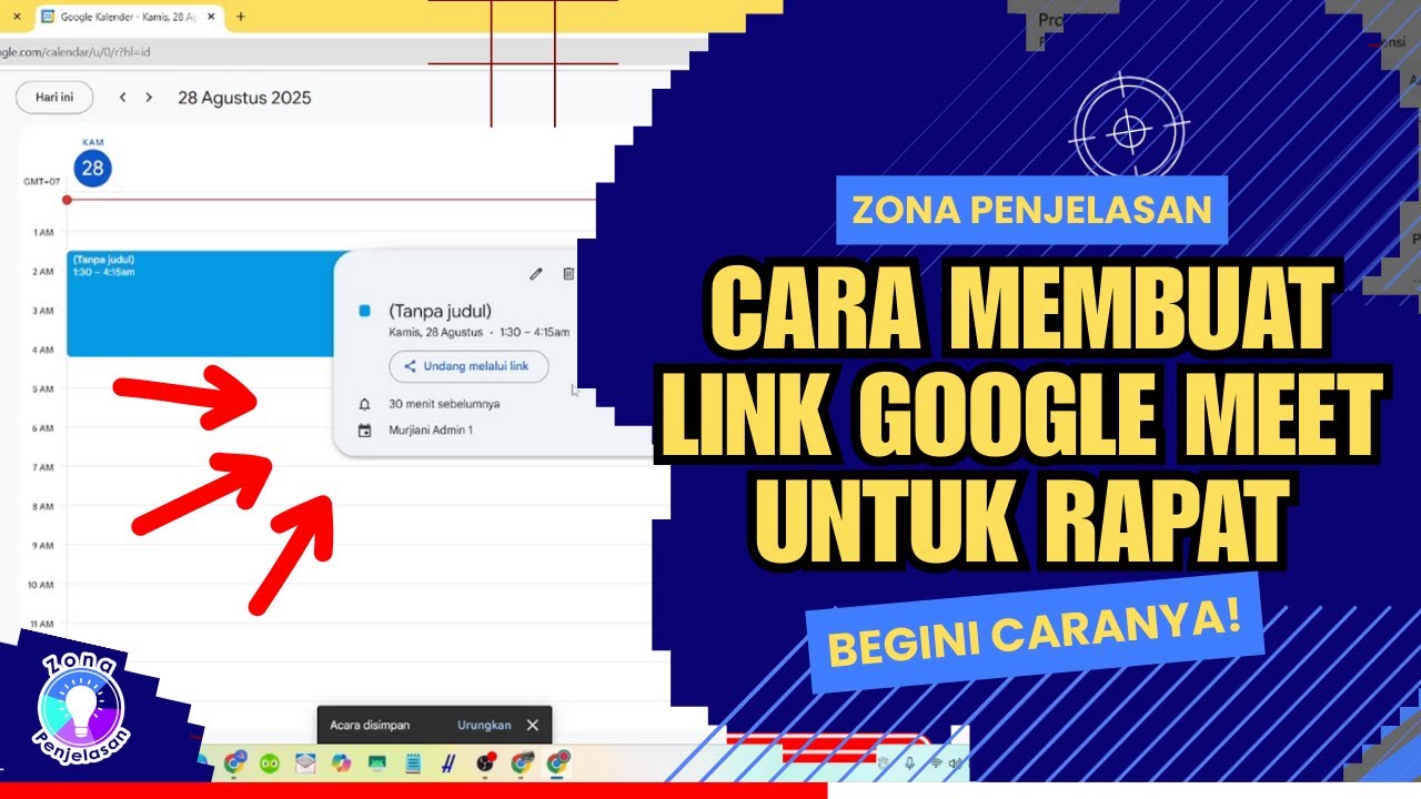Cara Membuat Link Google Meet untuk Rapat - YouTube