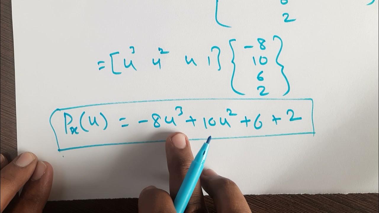 S 2.40 Numerical on Hermite Cubic Spline to find Parametric Equations ...