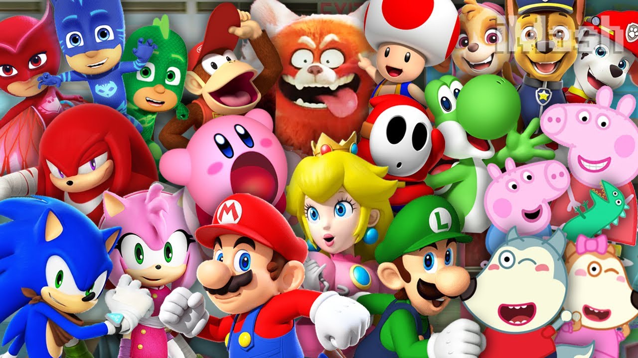 Awooga Megamix - Awooga, but it's Sonic & Mario & PJ Masks & Paw Patrol ...