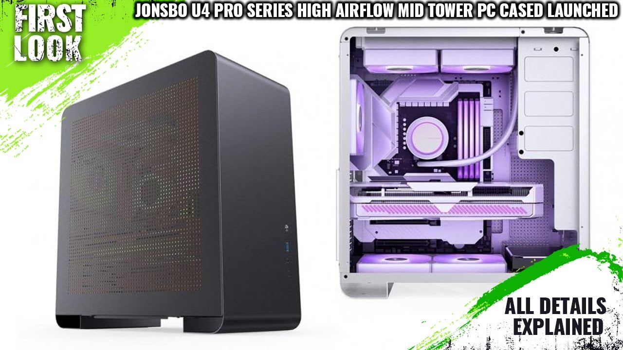 Jonsbo U4 Pro Series Mid-Tower PC Case With Black and White Colour ...