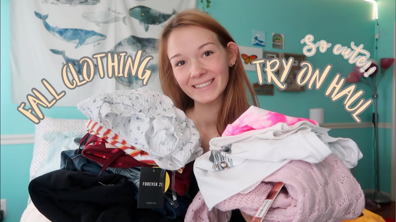 CUTE FALL CLOTHING TRY ON HAUL 2020!! - YouTube