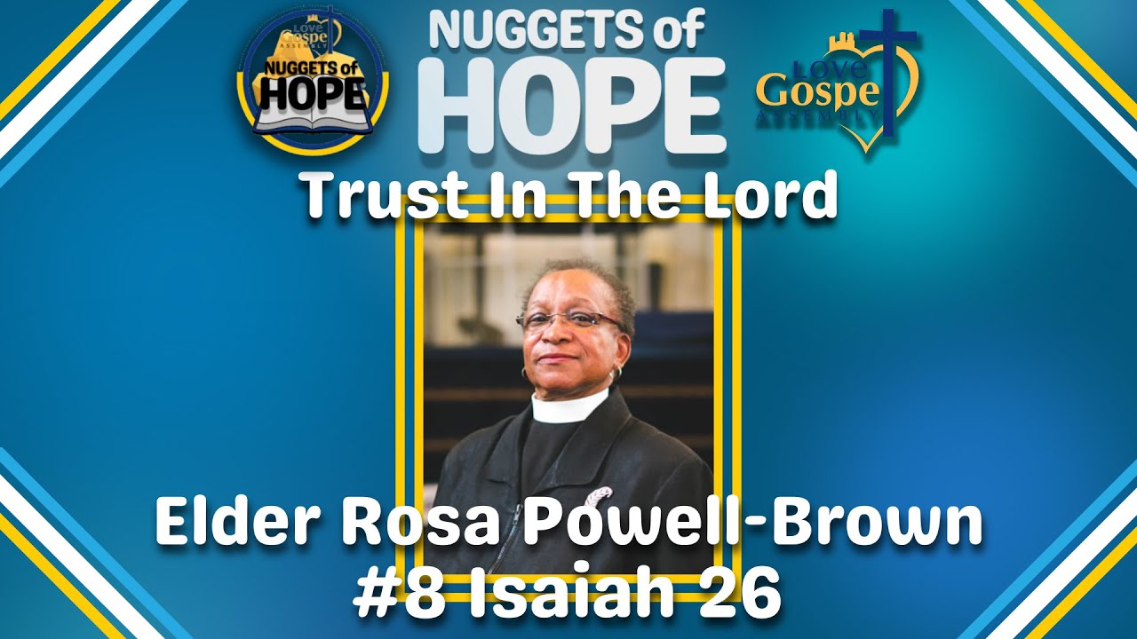 Elder Rosa Powell Brown - Isaiah 26 (Nuggets Of Hope #8) - YouTube