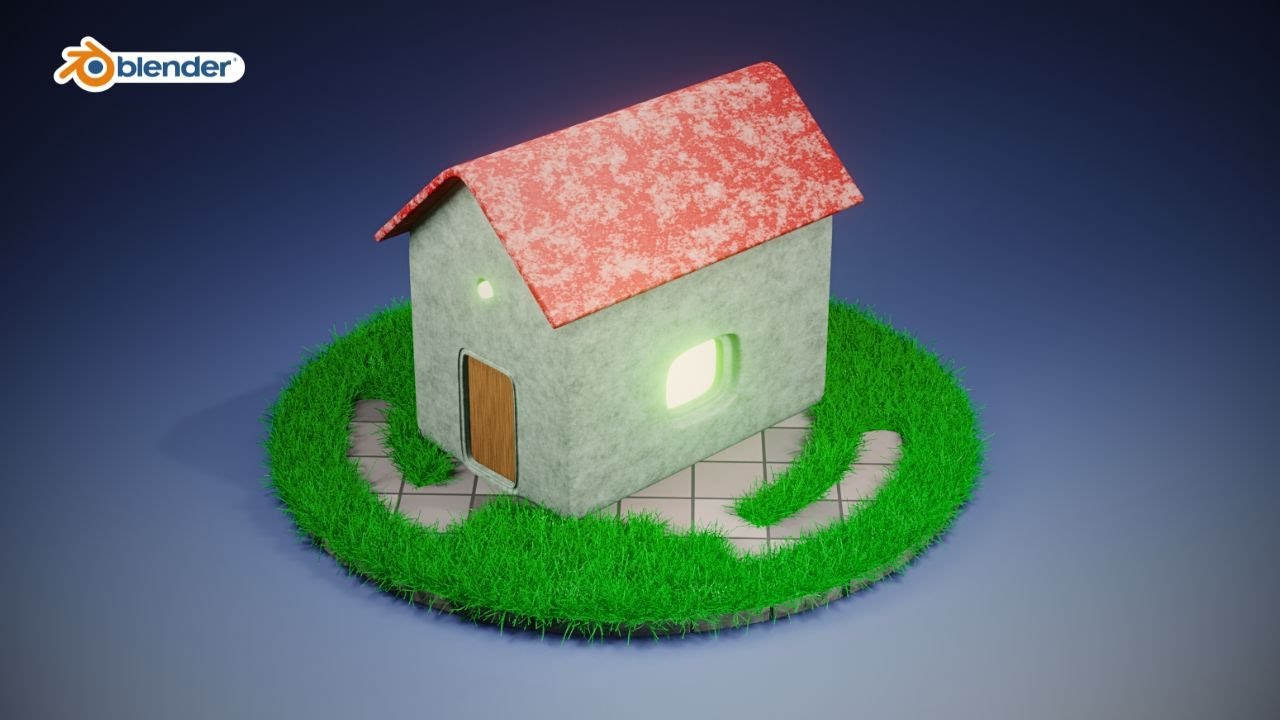 Small Hut 3D Concept Art in Blender 3.5 || 3D Speed Modelling || 3D ...