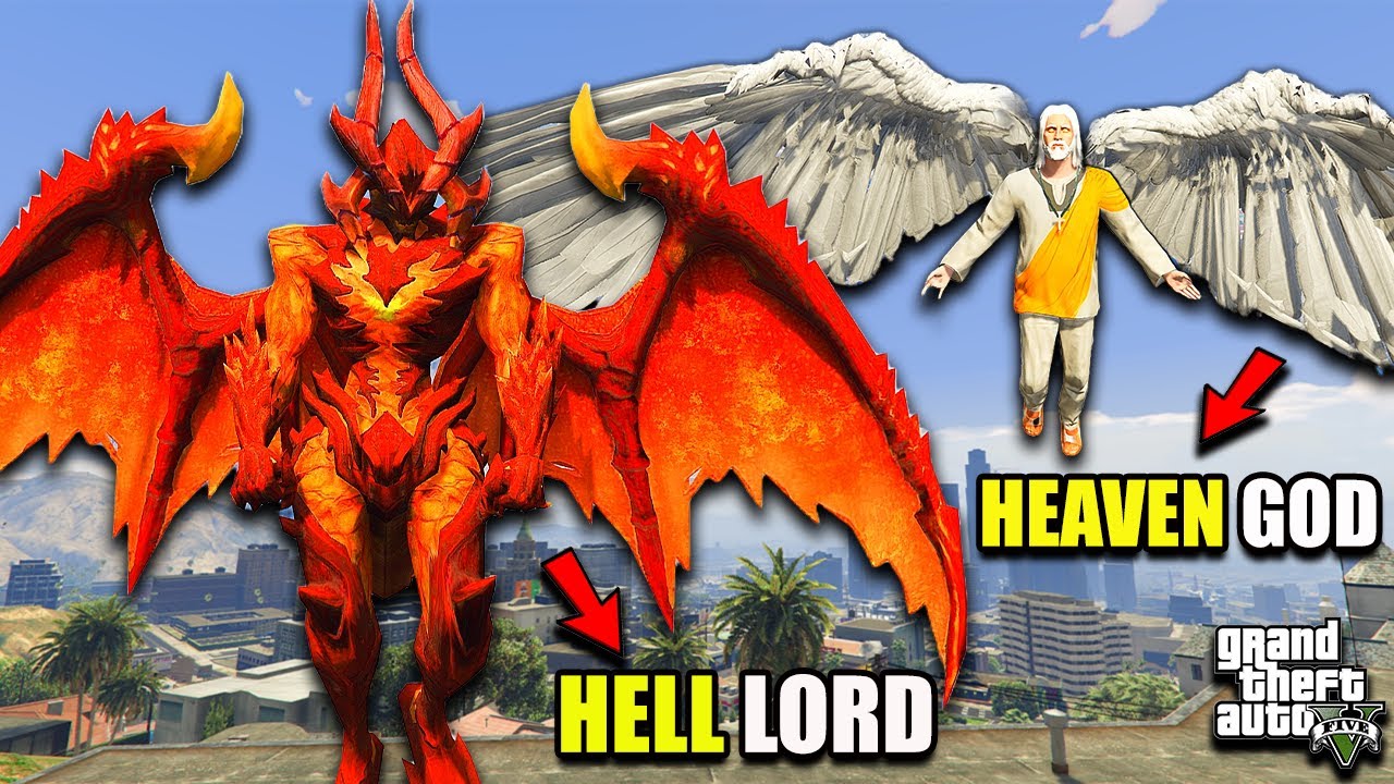 FRANKLIN Found HELL LORD To Finish HEAVEN GOD In GTA 5 | SHINCHAN and ...