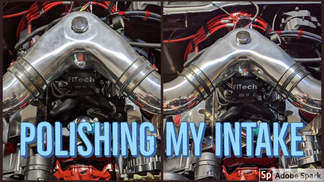 Polishing Chrome Intake with Heavy Metal Polish - YouTube