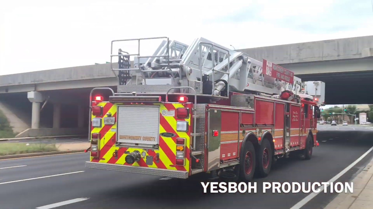 MCFRS Tower 719, Paramedic Engine 716 Responding - YouTube