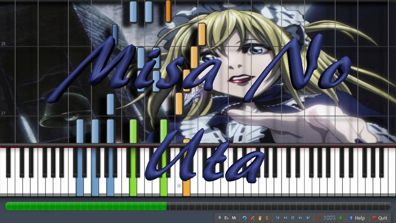 Misa No Uta | Death Note | Piano Tutorial Synthesia - YouTube