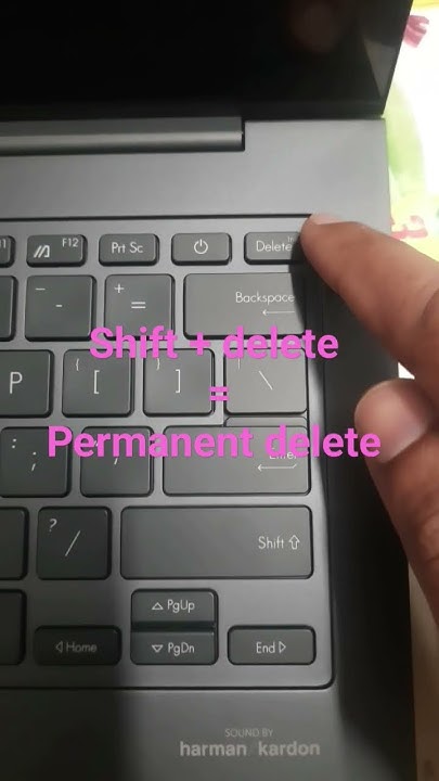 permanent delete shortcut key | laptops - YouTube